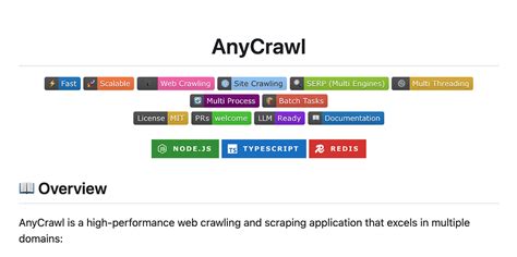 Anycrawl Llm 학습용 데이터 수집에 최적화된 고성능 웹 크롤링 플랫폼 읽을거리and정보공유 파이토치 한국 사용자 모임