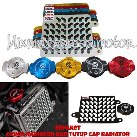 PAKET COVER TUTUP RADIATOR MODEL AM TUTUP CAP RADIATOR VARIO 125