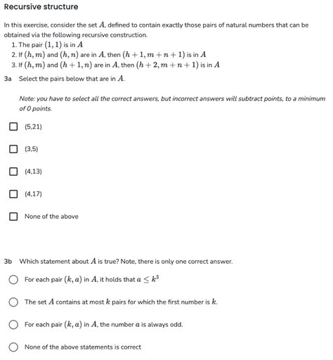 Solved Recursive Structure In This Exercise Consider The