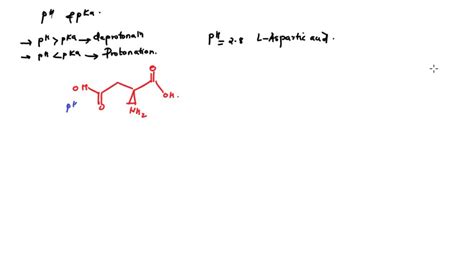 Solved Draw The Most Predominant Form Of L Aspartic Acid In A Solution With Ph 28 Do Not