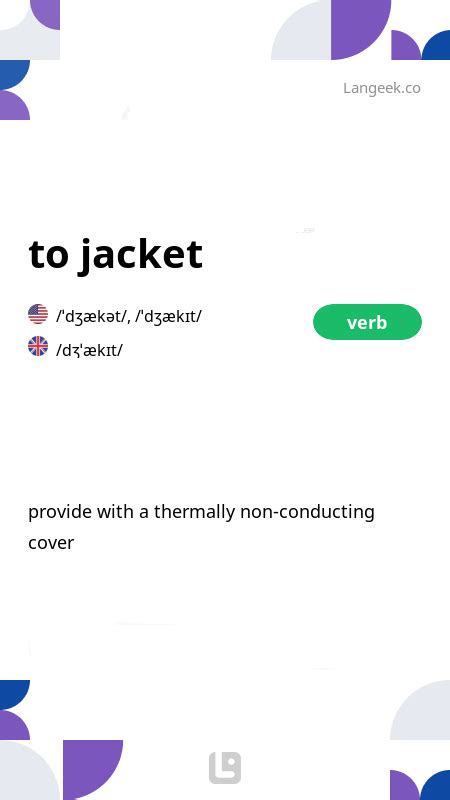 Definition And Meaning Of Jacket Picture Dictionary