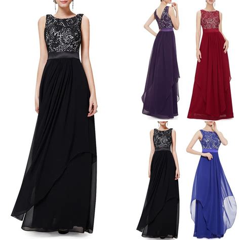 Women Formal Prom Long Dress Cocktail Party Ball Gown Dress Shopee