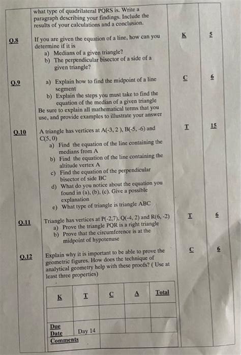 Solved Grade 10 Principles Of Mathematics Academic Mpm2d