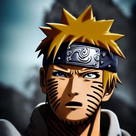 Side Close Up Portrait Of Naruto Background Insanely Realistic