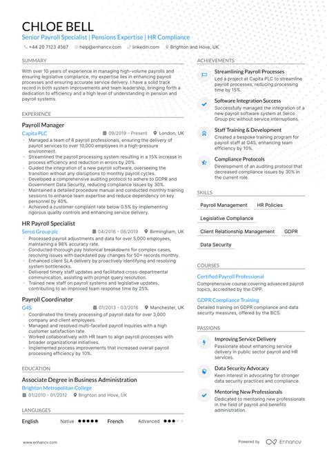 Payroll Cv Examples And Guide For 2025