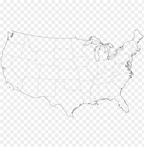 Map Of United States Outline