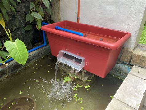 Sharing My Diy Trickle Filter Using A Planter Box R Ponds