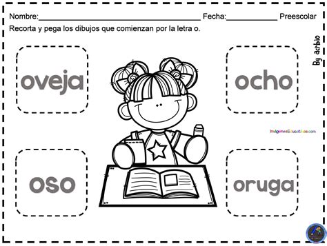 CUADERNO PARA PREESCOLAR VOCALES LETRA O 4 Imagenes Educativas