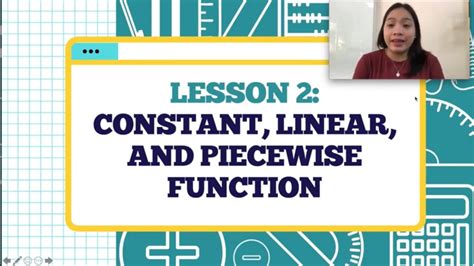 Constant Linear And Piecewise Functions Youtube
