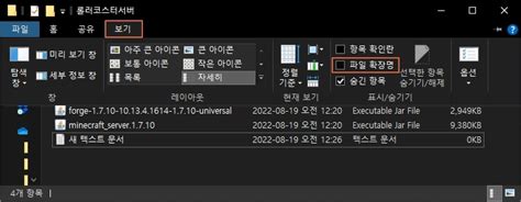포지 서버 Forge Server열기 마인크래프트 자바 온라인플레이 Pioneergu