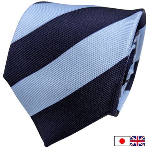 【楽天市場】英国adamleyアダムリー生地使用京都産 プリントネクタイ 濃紺×ライトブルー ストライプ 絹100％ 日本縫製 Kv