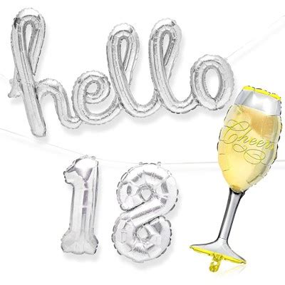 Sparkle And Bash 18th Birthday Party Decorations With "hello 18 ...
