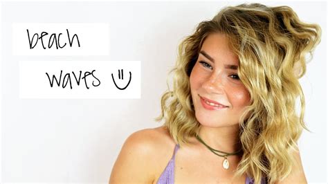 Beach Waves Hair Tutorial For Short Hair Youtube