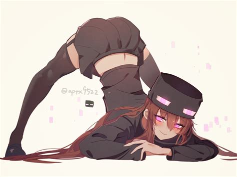 Enderman And Ander Minecraft And More Drawn By At Danbooru