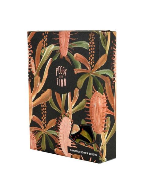 Grass Tree Black Bamboo Boxers Wattle And Bee