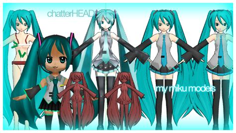 My Miku Models By Chatterhead On Deviantart