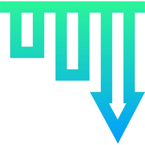 Decrease Super Basic Straight Gradient Icon