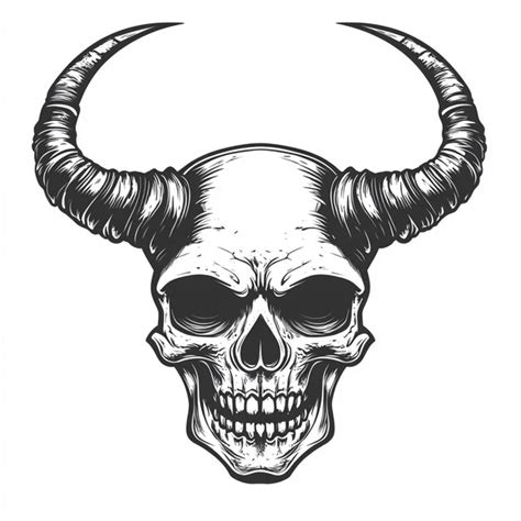 Skull Vector Illustration Premium Ai Generated Image