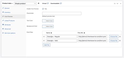 Tw Font Preview For Woocommerce By Themewarriors Codecanyon