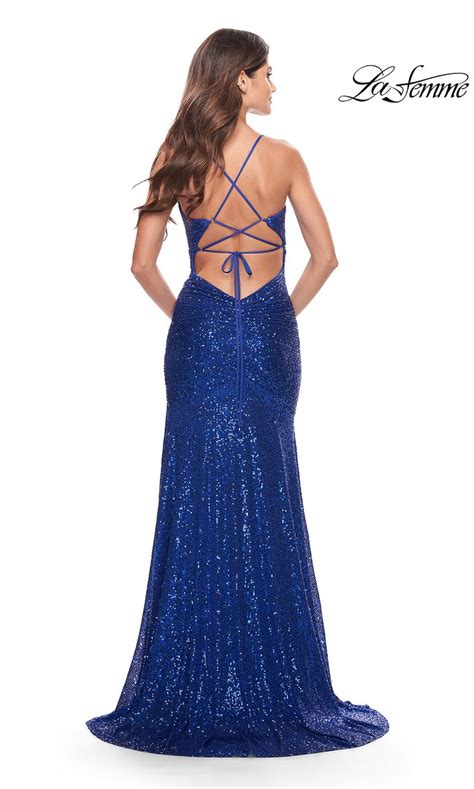 Shop Long Sequin Prom Dresses With Strappy Open Backs At Promgirl See
