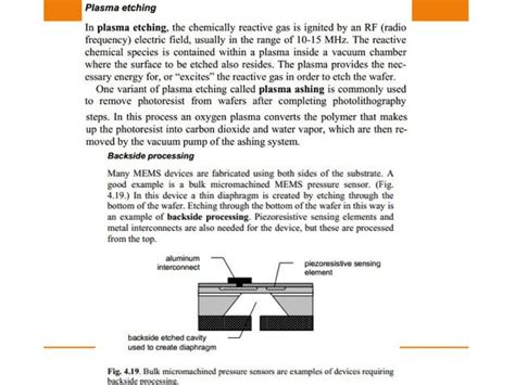 Fundamentals Of Mems Fabrication Introduction And Description Of Basic Processes Ppt