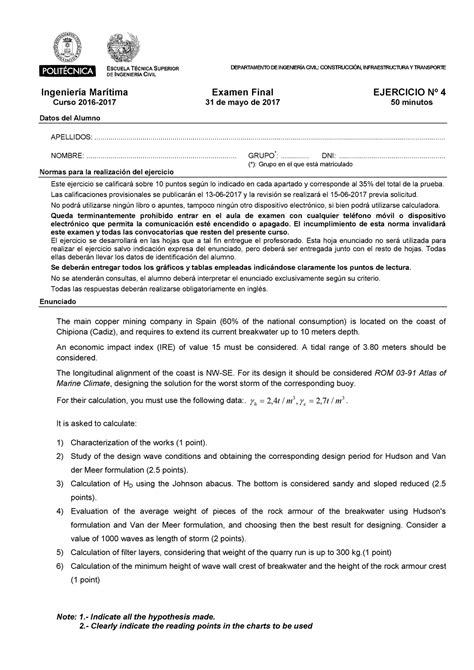 Examen Enero preguntas y respuestas DEPARTAMENTO DE INGENIERÍA CIVIL CONSTRUCCIÓN