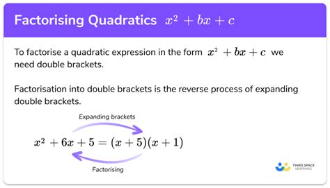 Factorising Quadratics Gcse Maths Steps Examples And Worksheet