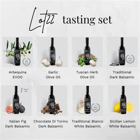 Olive Oil And Balsamic Vinegar Tasting Set