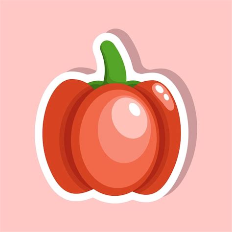 Premium Vector Bell Pepper Sticker