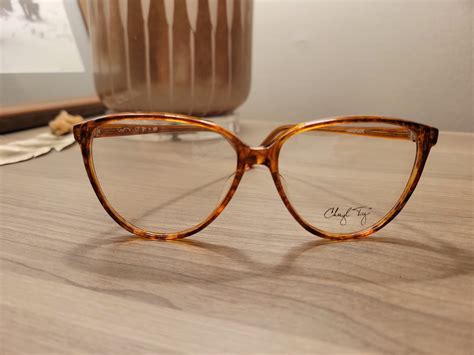 1980s Cheryl Tiegs Nos Honey Amber Tortoise Eyeglass Frames Ct 21 Ar Etsy