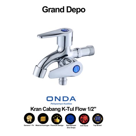 Jual Kran Double Shower K Tul Flow 1 2 Onda Kran Cabang 1 2 Onda