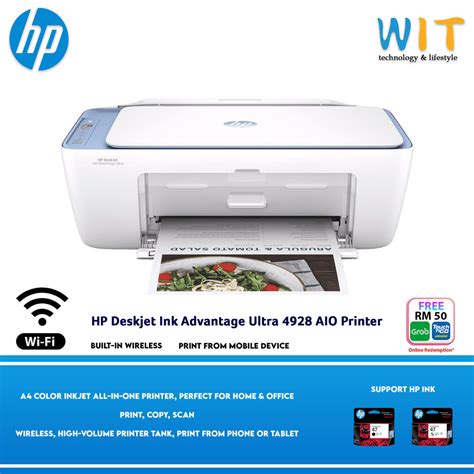 HP DeskJet Ink Advantage Ultra 4928 All In One Printer Print Scan Copy