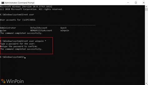 Cara Ganti Password Local Account Di Windows 10 Menggunakan Cmd 5 Winpoin