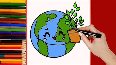 COMO DIBUJAR AL PLANETA TIERRA KAWAII Dibujos Kawaii Faciles Aprende A Dibujar Planetas Kawaii