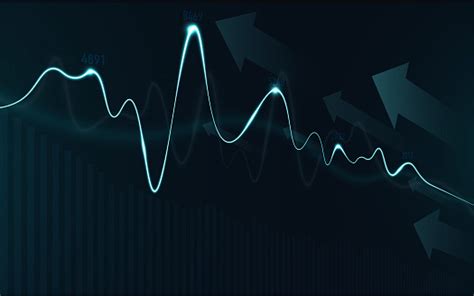 주식 시장 투자 거래에 대한 금융 주식 시장 그래프 강세 포인트 약세 포인트 비즈니스 아이디어와 모든 예술 작품 디자인에 대한 그래프의 추세 벡터 그림입니다 0명에 대한
