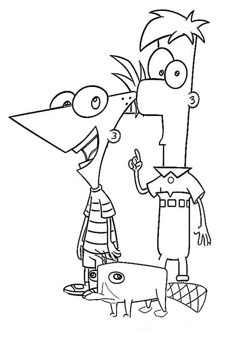 Imagenes Para Colorear De Phineas Y Ferb Colorear Dibujosletras Actividades Infantiles