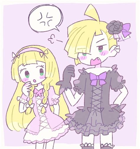 Lillie And Gladion Pokemon And More Drawn By Remoooon Danbooru