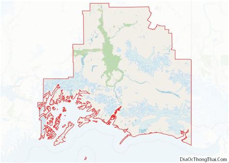 Map Of Valdez Cordova Census Area Alaska Thong Thai Real