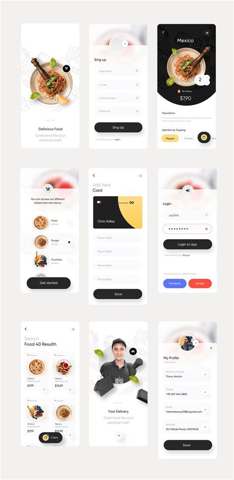 Fode Food App Ui Kit Awesome Mobile Shop Ui Kit Food App App Ui