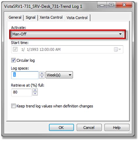 Xenta Server Trend Logs Not Showing Up In The Vista Server Schneider