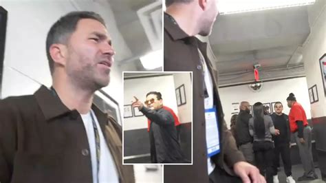 Eddie Hearn Involved In Explosive Row With Ryan Garcias Father While Trying To Give Interview