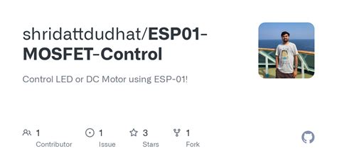 Github Shridattdudhat Esp Mosfet Control Control Led Or Dc Motor