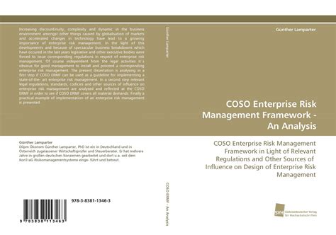 Coso Enterprise Risk Management Framework An Analysis 978 3 8381