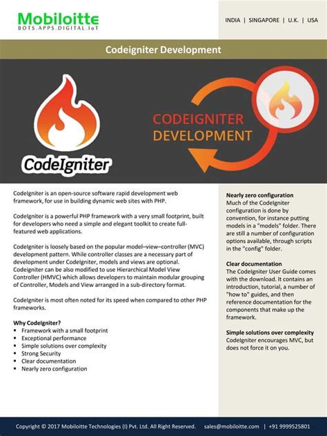 code igniter development pdf