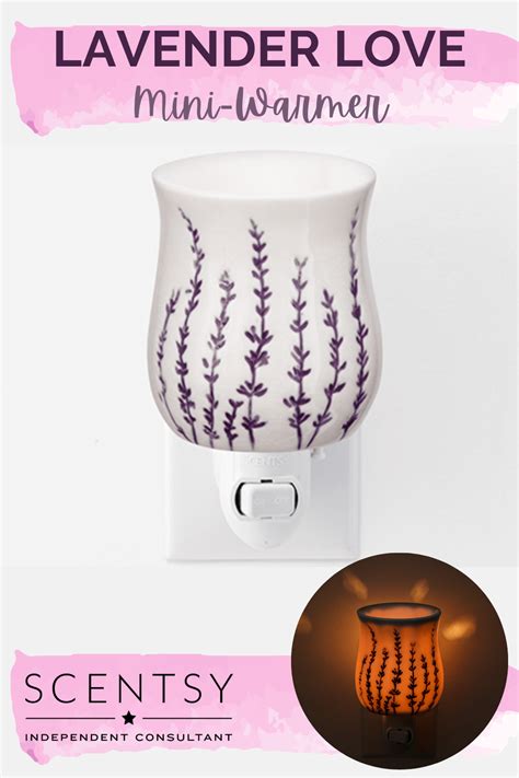 Lavender Love Scentsy Mini Warmer Scentsy Warmers Scentsy Wax Bars