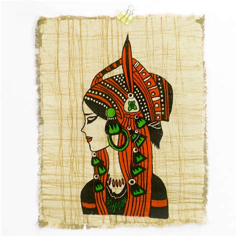 广西苗族民族画5545cm艺术蜡染壁挂布艺装饰挂件特色礼品画包邮虎窝淘