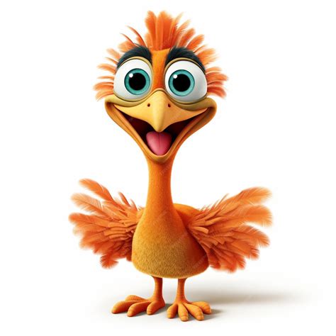 Premium Ai Image 3d Cartoon Of A Turkey In Disney Style For
