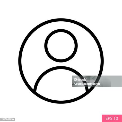 웹 사이트 디자인 앱 Ui 흰색 배경에 격리된 개요 스타일 디자인의 사용자 또는 프로필 벡터 아이콘입니다 편집 가능한 스트로크