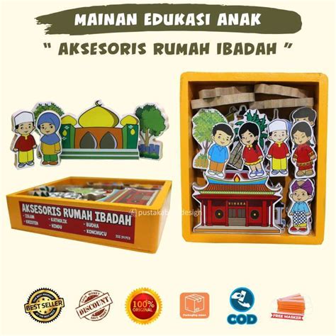 Jual Mainan Edukasi Anak Balok Kayu Alat Peraga Anak Aktif Dan Cerdas