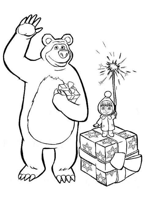 Disegni Di Masha E Orso Da Colorare PianetaBambini It